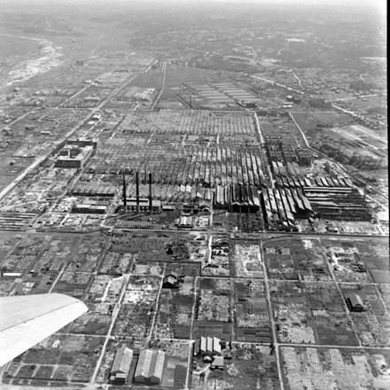 Aerial View Damage After Atomic Bombing Editorial Stock Photo - Stock ...