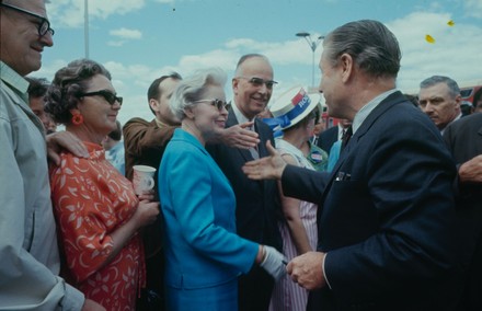 Nelson Aldrich Rockefeller Shaking Hands People Editorial Stock Photo ...