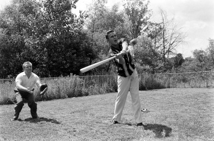 American Singer Jimmy Dean Swinging Bat Editorial Stock Photo - Stock ...