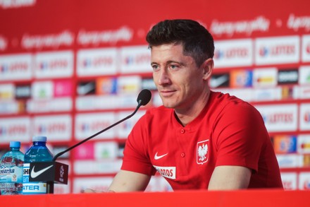 Robert Lewandowski During Polish National Team Editorial Stock Photo ...