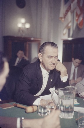 Senator Lyndon Baines Johnson Leaning On Editorial Stock Photo - Stock ...