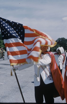 Man Raising American Flag During San Editorial Stock Photo - Stock ...