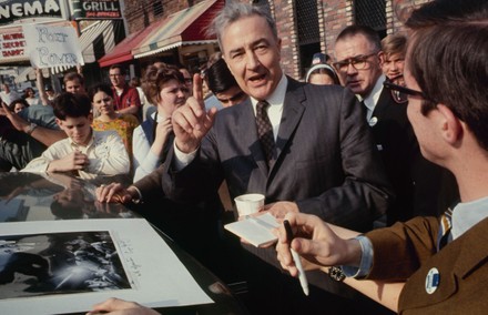 Eugene Joseph Mccarthy Campaigning Indiana United Editorial Stock Photo ...