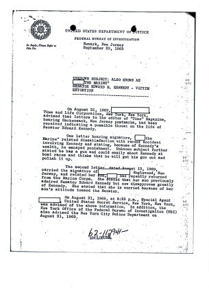 Fbi Memo Concerning Death Threat Against Editorial Stock Photo - Stock ...