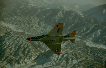 Douglas A4d Jet Bomber Plane Flying Editorial Stock Photo - Stock Image ...