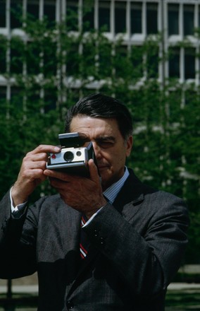 Edwin Land Using Polaroid Camera San Editorial Stock Photo - Stock ...