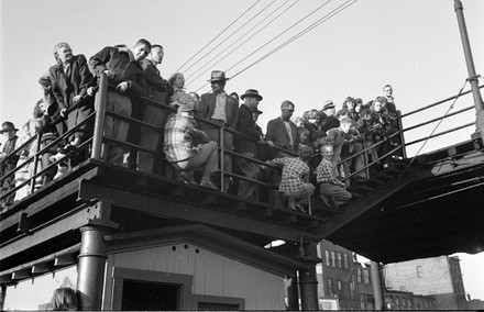 Crowd During President Harry Truman Whistlestop Editorial Stock Photo ...