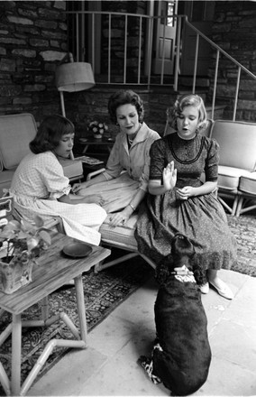 Thelma Catherine Nixon Sitting Two Girls Editorial Stock Photo - Stock ...