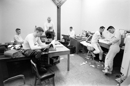 People Standing Distant Early Warning Line Editorial Stock Photo ...