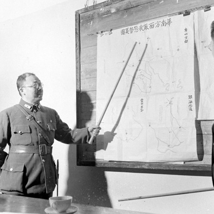 Man Discussing Map Chongqing China 1941 Editorial Stock Photo - Stock ...
