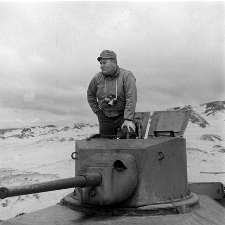 Soldier Standing Amphibious Tractors Called Alligator Editorial Stock ...