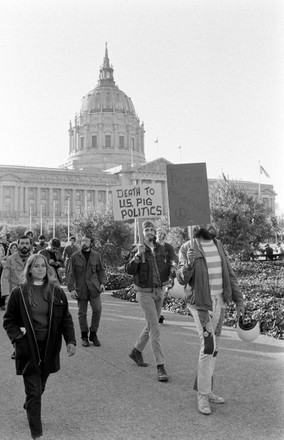 Hippies Protesting City Hall San Francisco Editorial Stock Photo ...