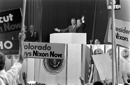 President Richard Milhous Nixon Giving Speech Editorial Stock Photo ...