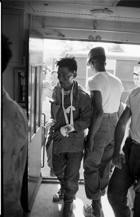 Man Helping Wounded Korean Soldiers During Editorial Stock Photo ...