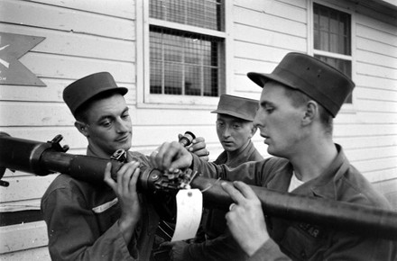 Draftee Soldiers Assembling Weapon During Their Editorial Stock Photo ...