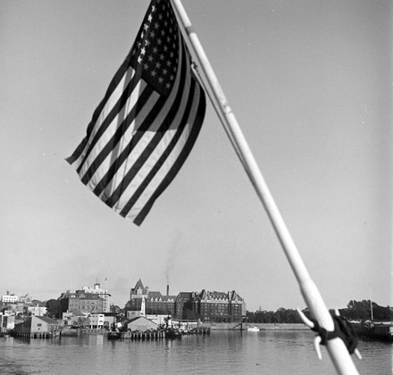 American Flag Coast Seattle Washington October Editorial Stock Photo ...