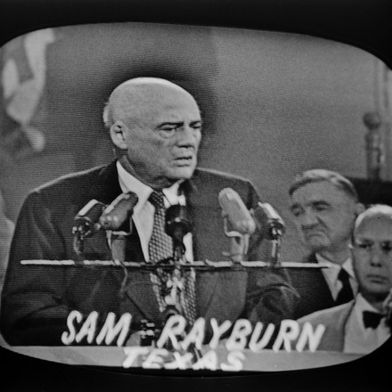 Sam Rayburn Talking During Democratic National Editorial Stock Photo ...