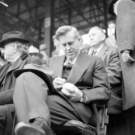 Henry Agard Wallace Signing Ball During Editorial Stock Photo - Stock ...