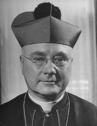 Francis Joseph Spellman Standing Near Altar Editorial Stock Photo ...