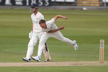 Lancashires George Balderston During Bob Willis Editorial Stock Photo ...