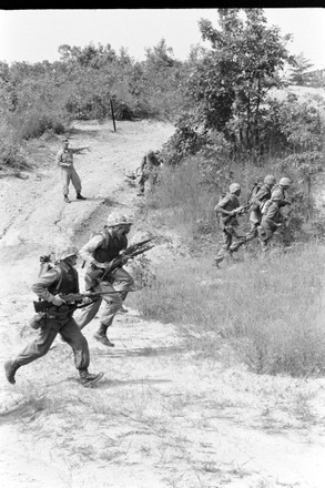 Soldiers Running Field September 1960 Editorial Stock Photo - Stock ...