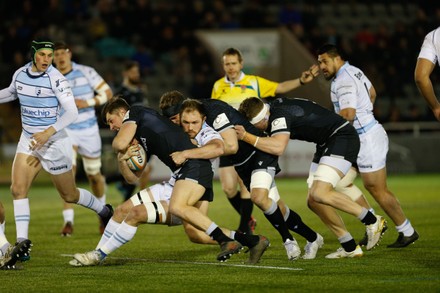 Ben Stevenson Newcastle Falcons Drives Forward Editorial Stock Photo ...