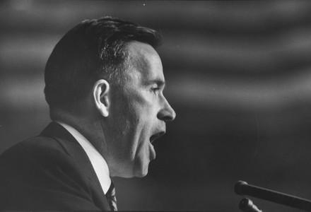 Senator Henry Jackson Giving Speech During Editorial Stock Photo ...