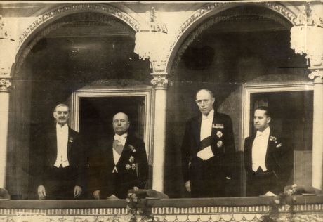 Neville Chamberlain Signor Mussolini Lord Halifax Editorial Stock Photo ...