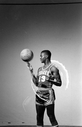 Basketball Star Calvin Murphy Holding Ball Editorial Stock Photo ...