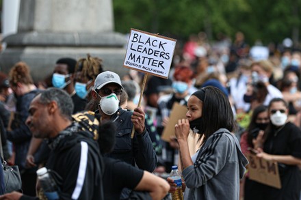Black Lives Matter Rallies In Leeds, United Kingdom - 14 Jun 2020 Stock ...