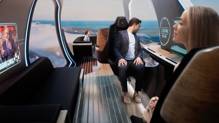 Embraers Pulse Flying Car Concept Interior Editorial Stock Photo ...