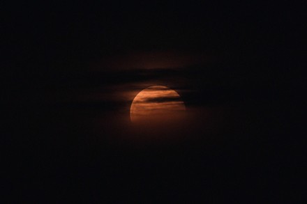 Supermoon Biggest Brightest Full Moon Year Editorial Stock Photo ...