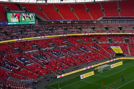 Halftime Tv Advertising On Big Screen Editorial Stock Photo - Stock ...