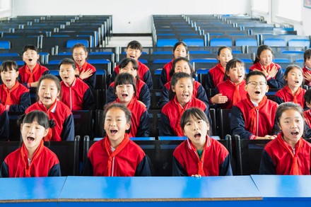 Children Music Class Practice Chorus Renmin Editorial Stock Photo ...