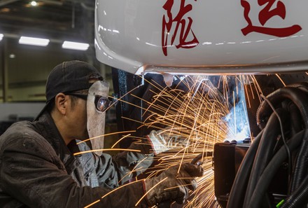 imágenes de Cherry Wanda autonomous driving bus base in Guiyang, China ...