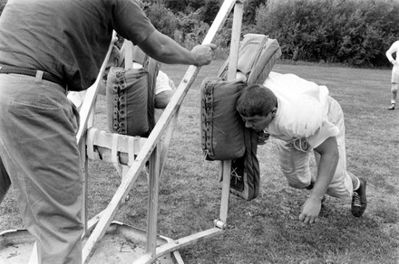 Alexander Karras Pushing Equipment During Football Editorial Stock ...