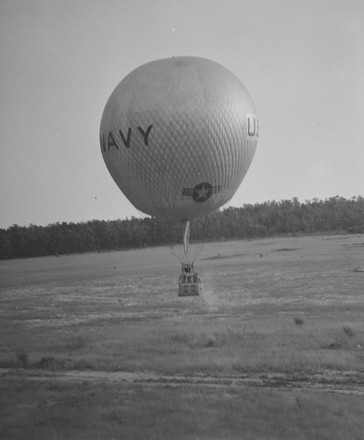 Navy Balloon Flying On Field New Editorial Stock Photo - Stock Image ...