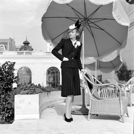 British Model Posing Front Building During Editorial Stock Photo ...