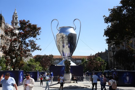 Giant Replica Uefa Champions League Trophy Editorial Stock Photo ...