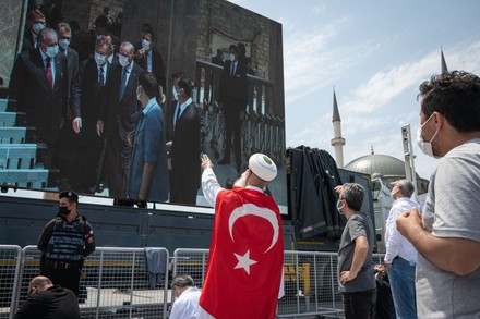 Turkish Pres. Erdogan Inagurates Symbolic New Taksim Mosque, Istanbul ...