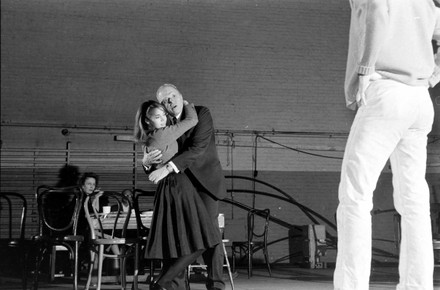 Actress Jane Fonda Hugging Man During Editorial Stock Photo - Stock ...