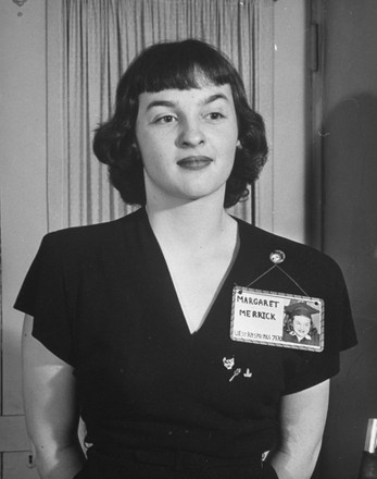 Portrait Margaret Merrick During Quiz Kids Editorial Stock Photo ...