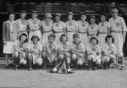 Allamerican Girls Professional Baseball League Players Editorial Stock ...