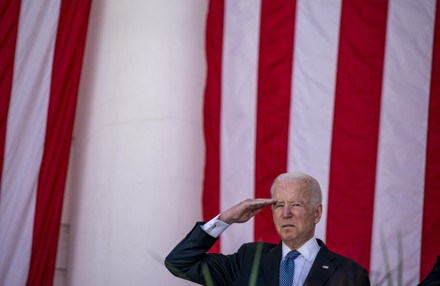 Us President Joe Biden Salutes Arlington Editorial Stock Photo - Stock ...
