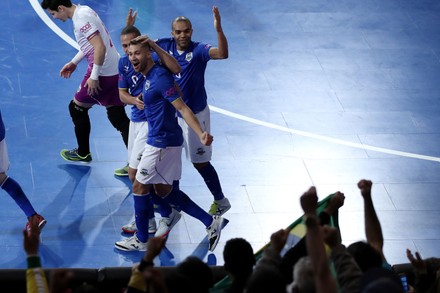Ferrao Brazil Celebrates Teammates After Scoring Editorial Stock Photo ...