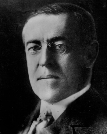 Portrait President Woodrow Wilson 18561924 Editorial Stock Photo ...