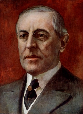 Portrait President Woodrow Wilson 18561924 Editorial Stock Photo ...