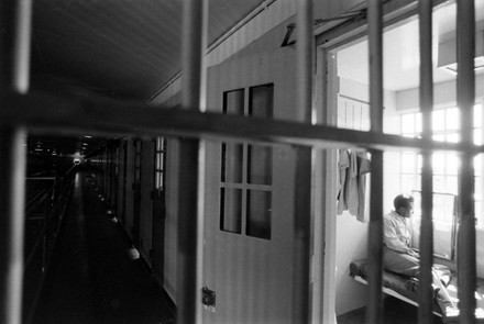 Inmate Sitting Yard Soledad State Prison Editorial Stock Photo - Stock ...