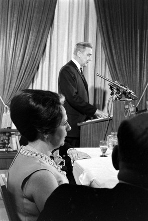 Eugene Mccarthy Greeting People During Democratic Editorial Stock Photo ...