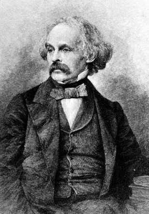 American Author Nathaniel Hawthorne 18041864 Engraving Editorial Stock ...